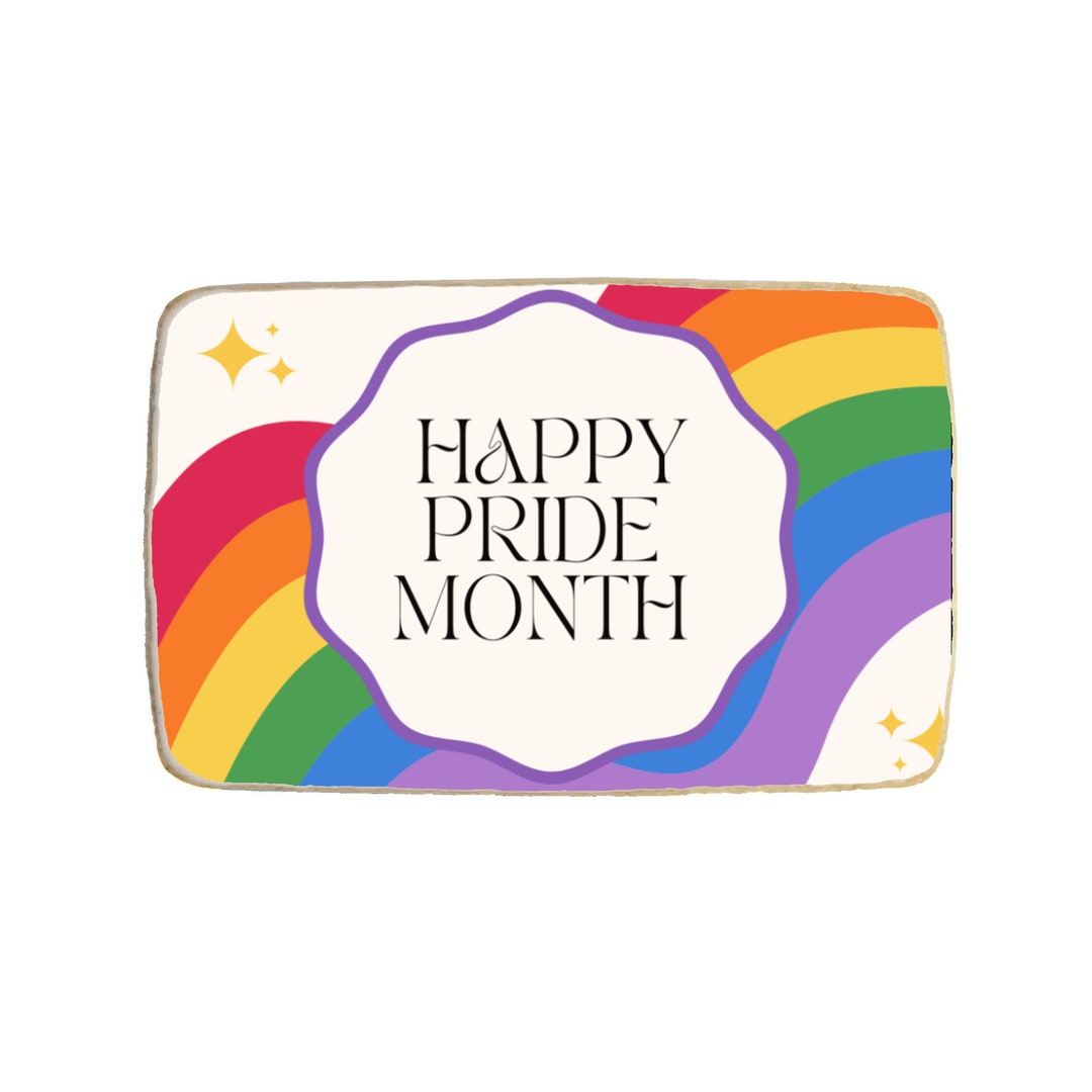Happy PRIDE Month COOKIES LGBT Rainbow Custom Cookies Individually ...