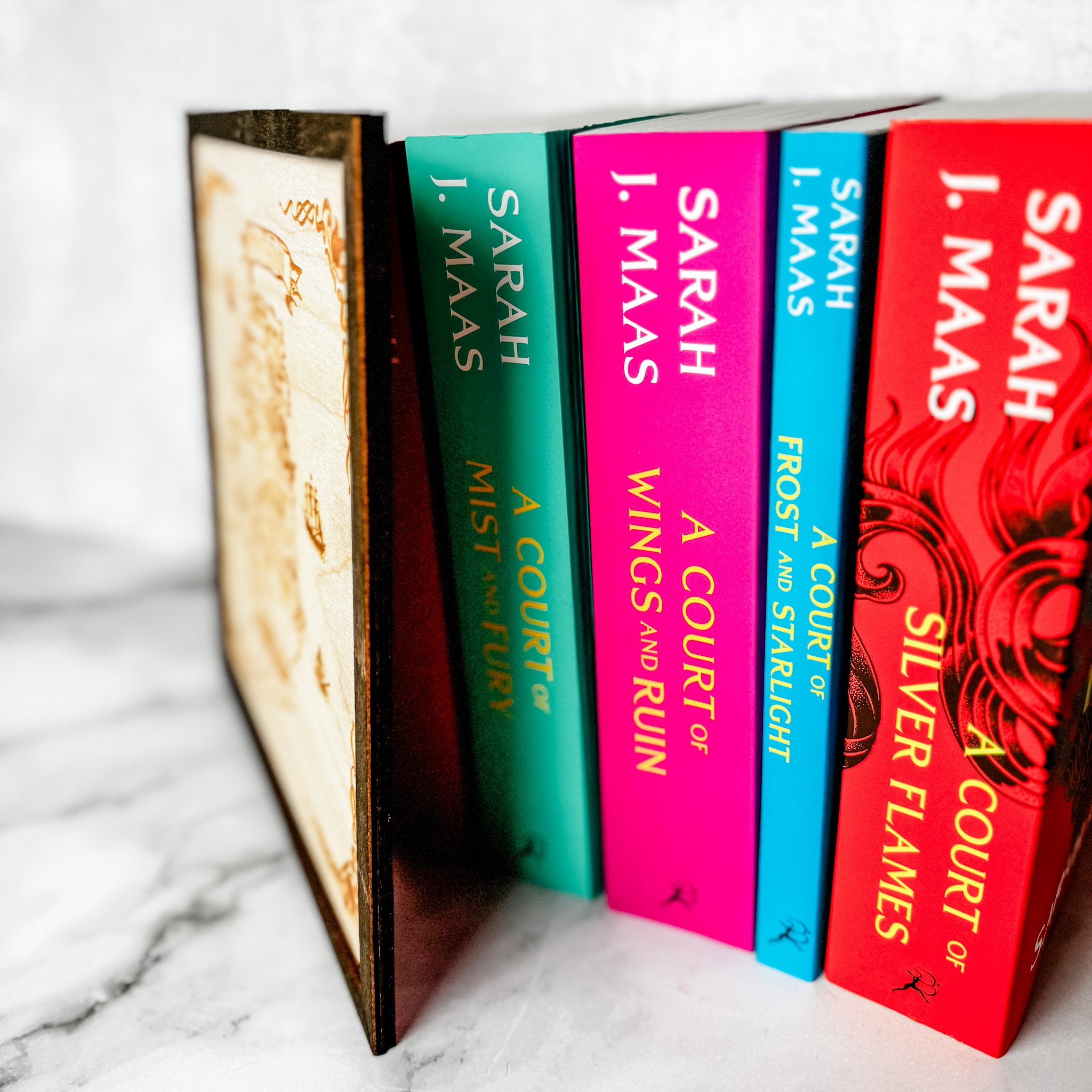 Mapa Prythian de ACOTAR / Mapa de madera / Mapa de una corte de espinas ...