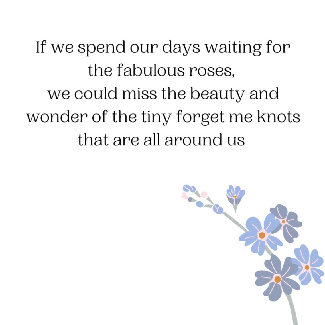 Forget-me-knot Keychain Poem Card Silver Keychain Forget Me - Etsy