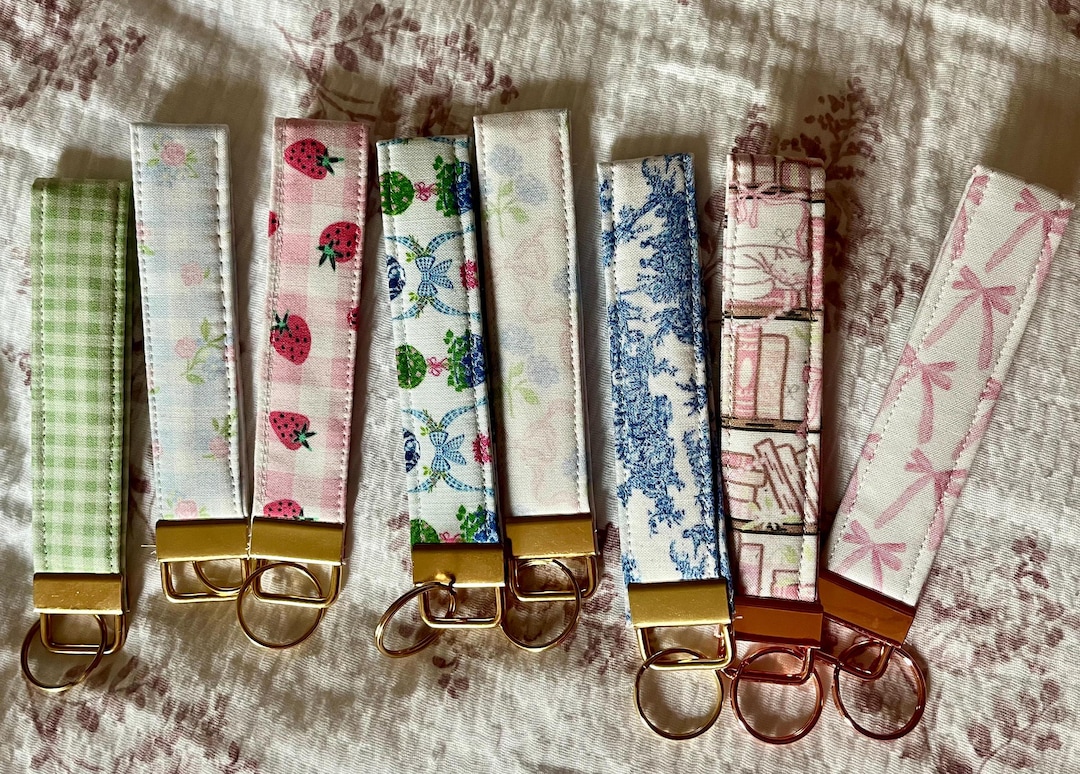 Handmade Wristlet Keychains - Etsy