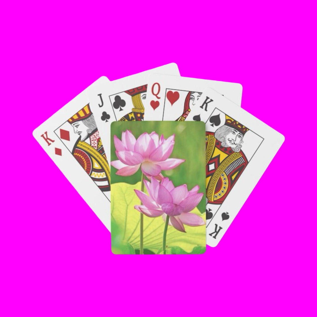 Lotus Playing Cards - Etsy