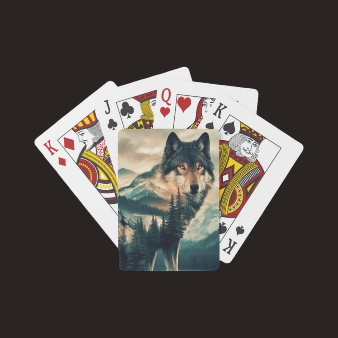 Wolf Playing Cards - Etsy