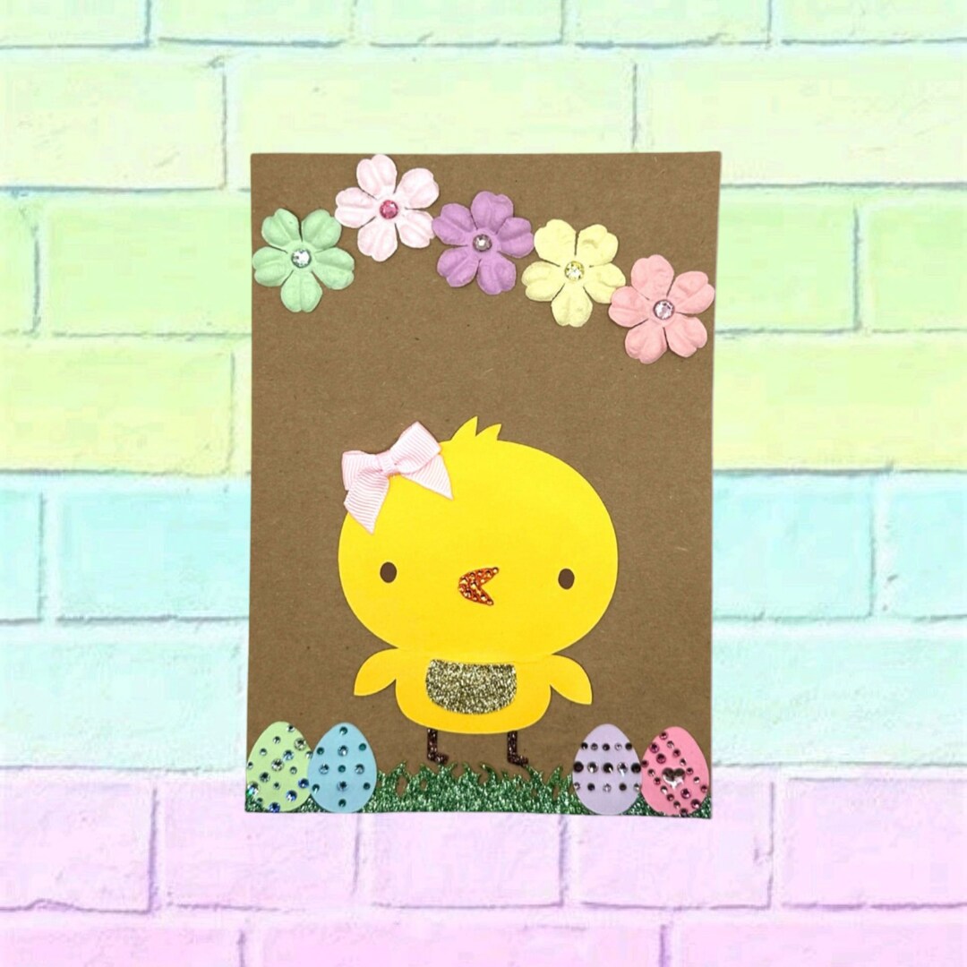 Easter Chick Card - Etsy