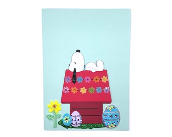 Snoopy Easter Card - Etsy