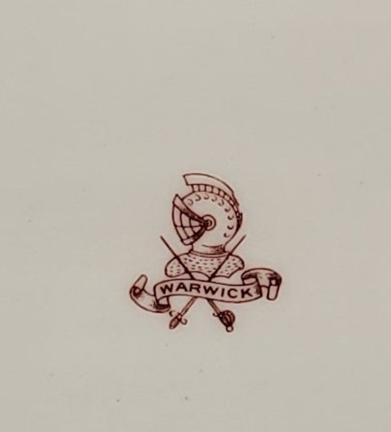 Vintage Circa 1931-1951 Set/3 Warwick Plates Pink Purple Cascade Roses ...