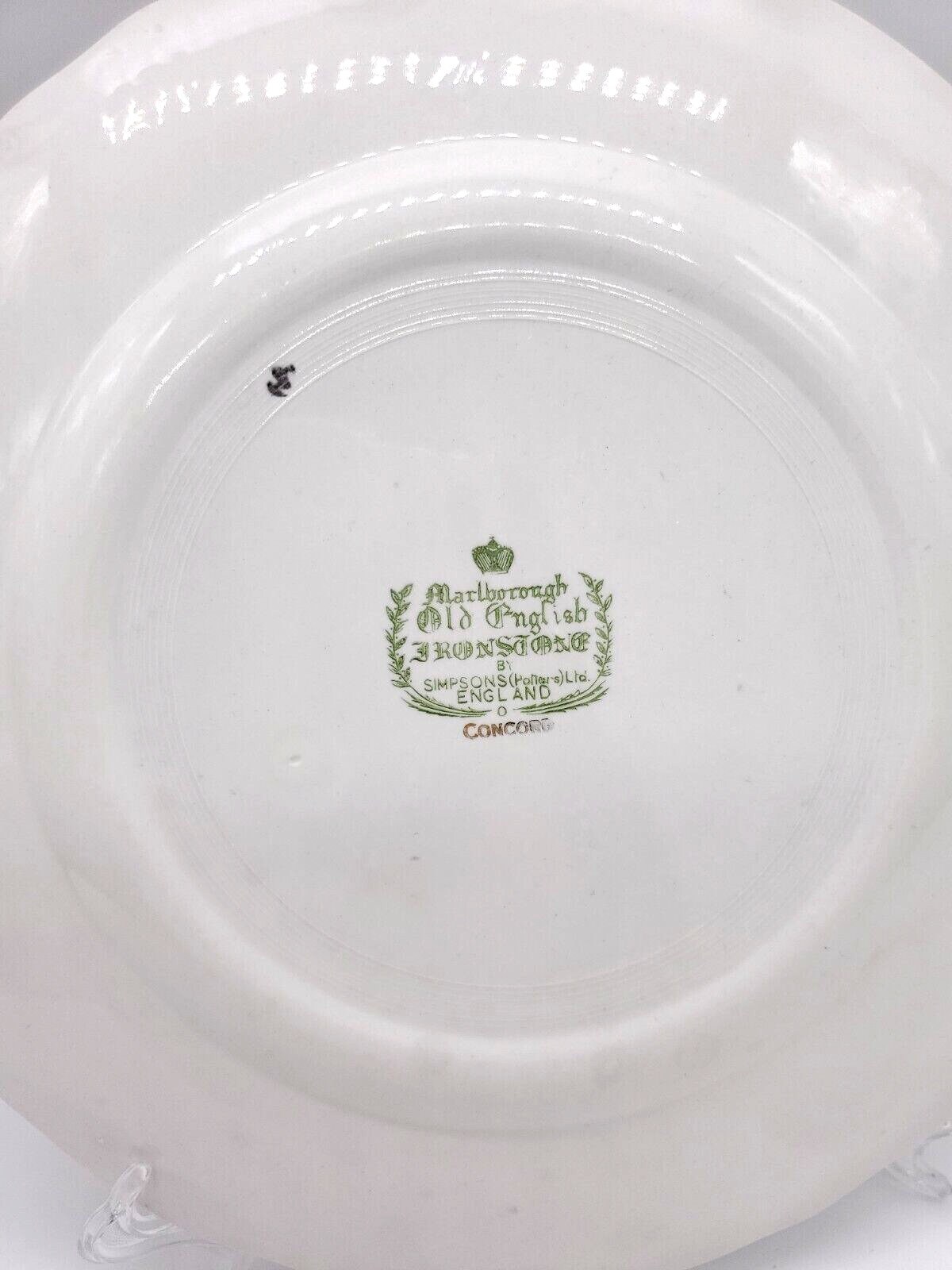 Vintage Circa 1950s Marlborough Old English Ironstone Dinner Plate ...