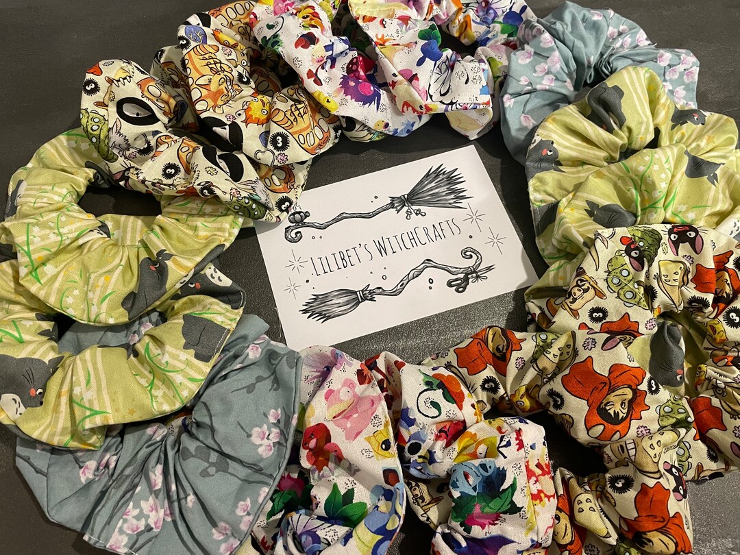 Japanese Themed Scrunchie/ Anime/ Anime Gift/ Japanese Floral/ Pokémon ...