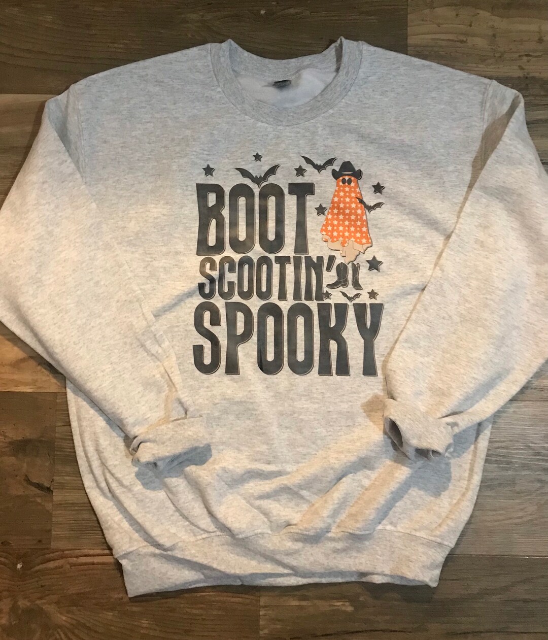 Boot Scootin Spooky Halloween Sweatshirt DTF Printed Trendy Halloween ...