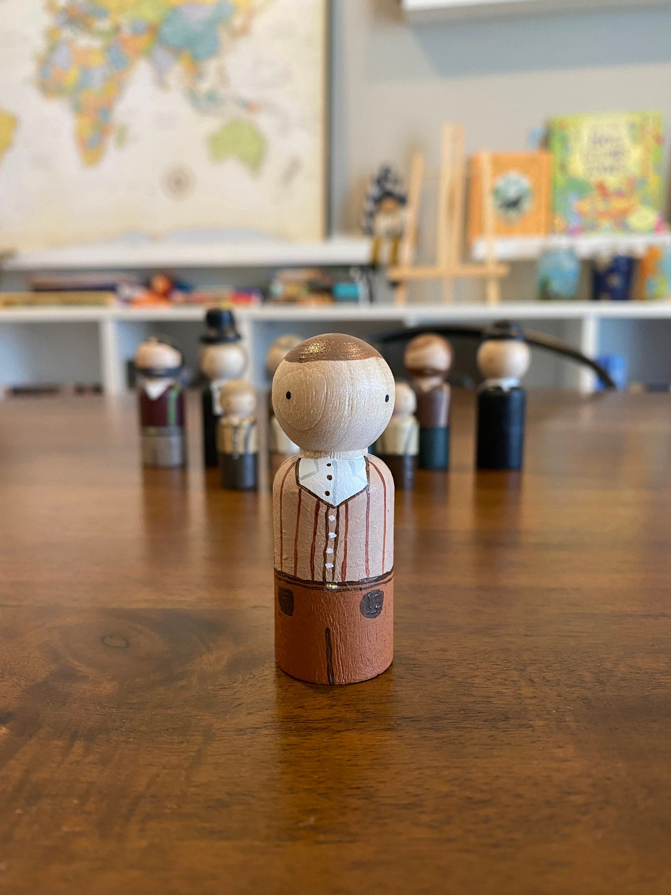 Pioneer Inspired Peg Dolls (men Characters) - Etsy
