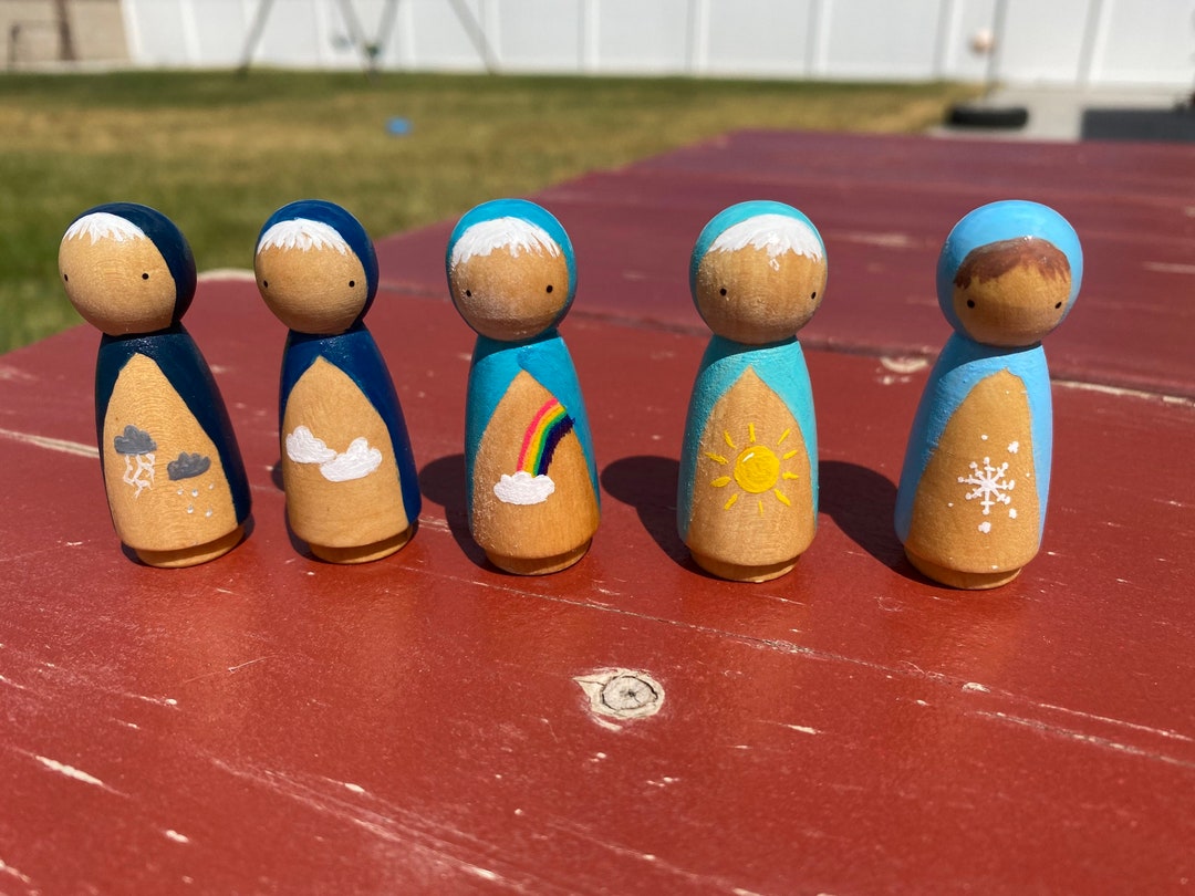 Weather Peg Dolls - Etsy