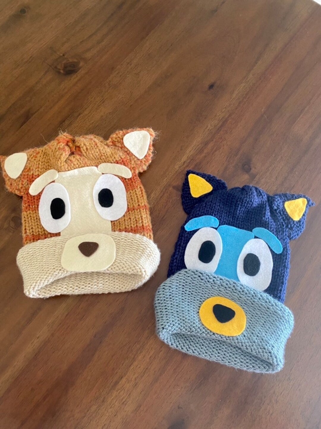 Custom Bluey Knitted Hat - Etsy UK