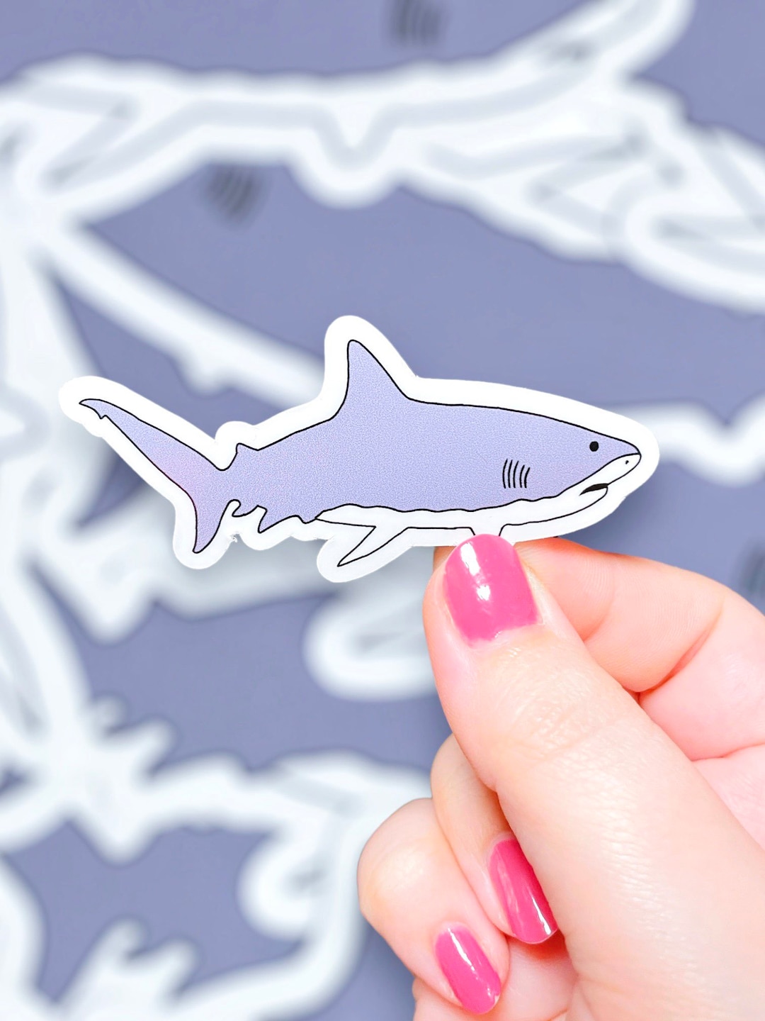 Great White Shark Sticker, Vinyl Sticker, Shark Gift - Etsy