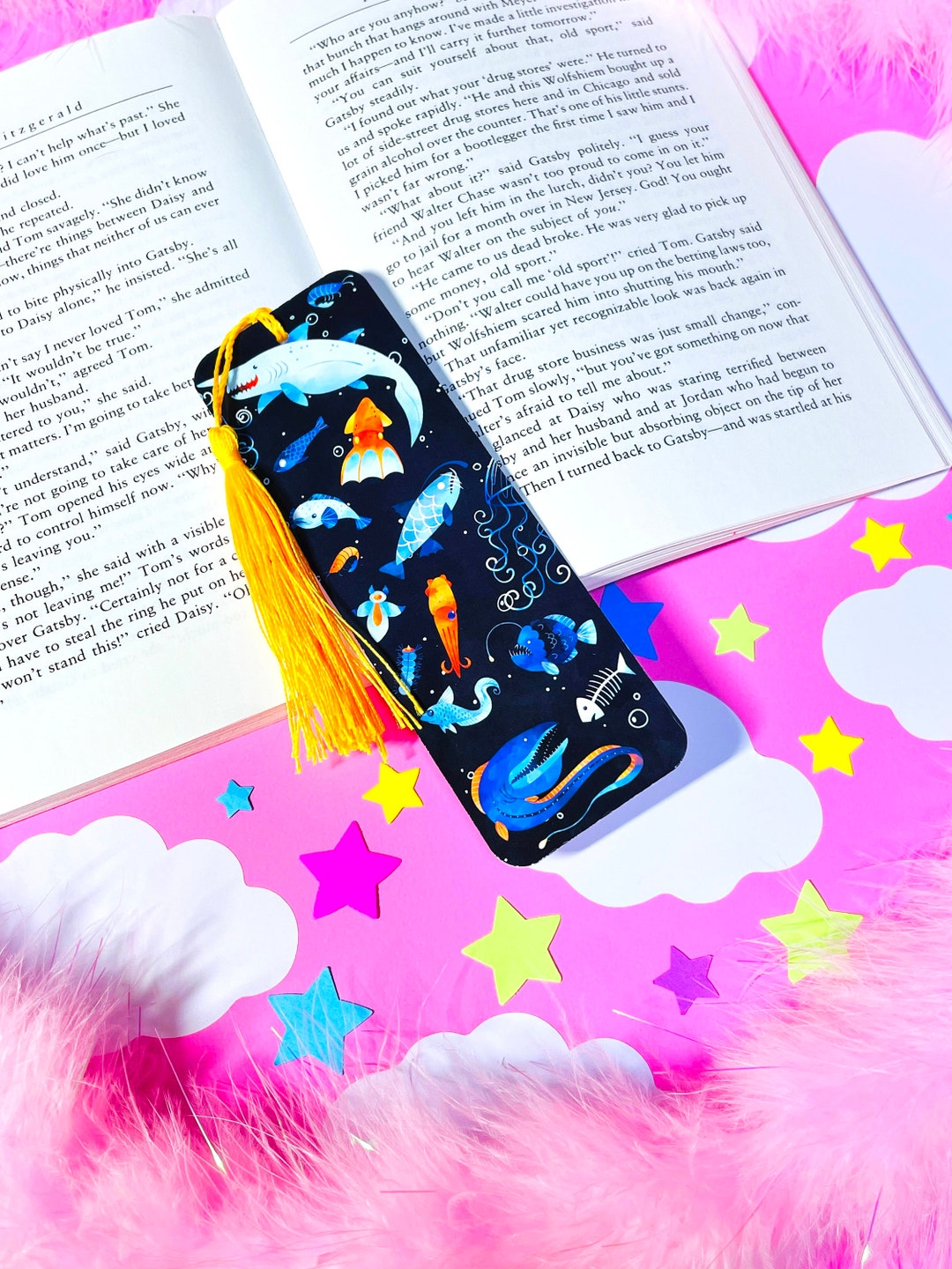 Deep Sea Creatures Bookmark, Bookmarks, Bookish Gift, Marine Biology ...