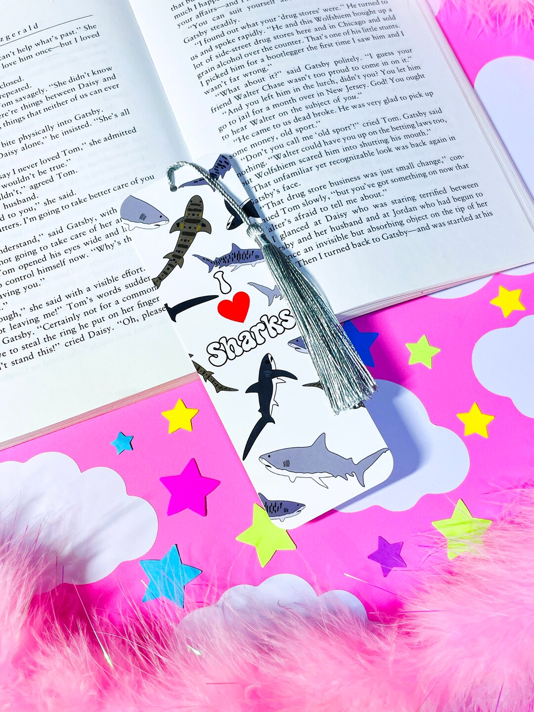 Shark Bookmark, Bookmarks, Bookish Gift, Marine Biology Gift - Etsy