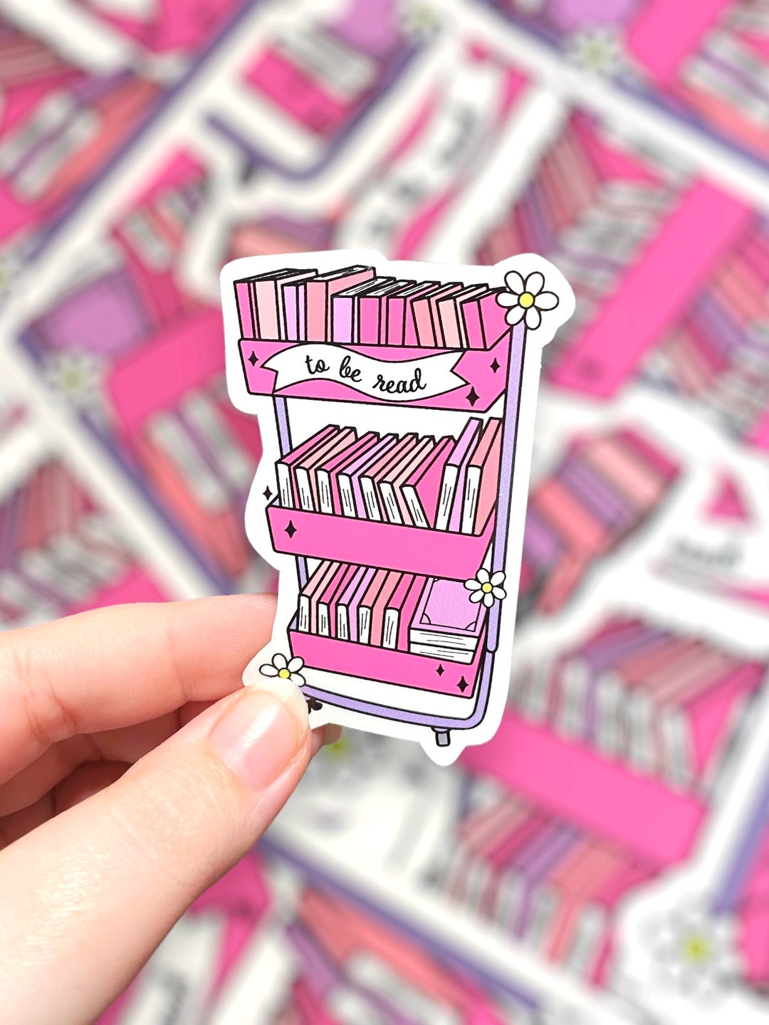 TBR Sticker, Bookish Sticker, Vinyl Book Sticker, Kindle Sticker, Book ...