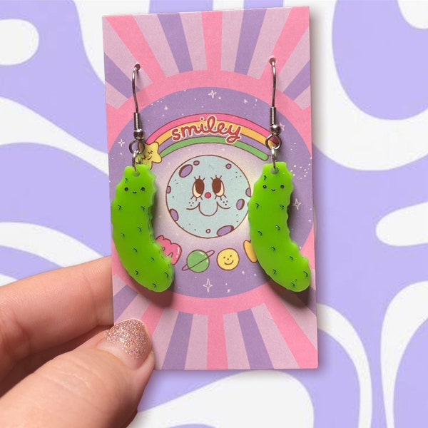 Pickle Earrings Svg - Etsy