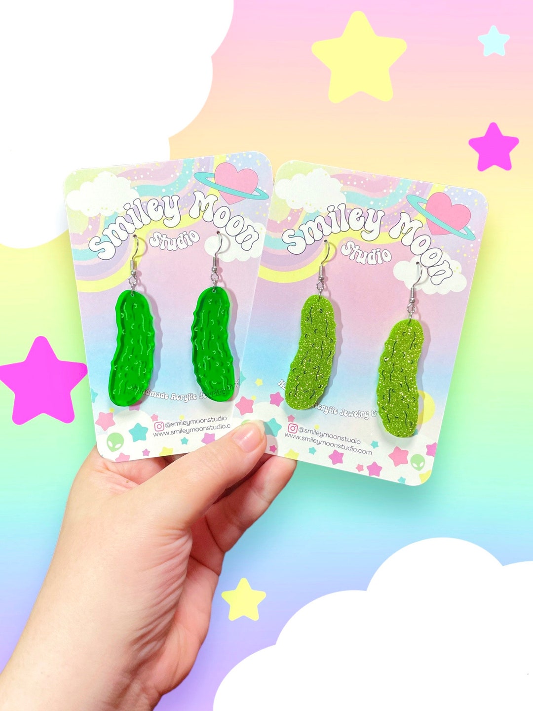 Pickle Acrylic Earrings, Pickle Gifts, Pickle Lover Gifts - Etsy