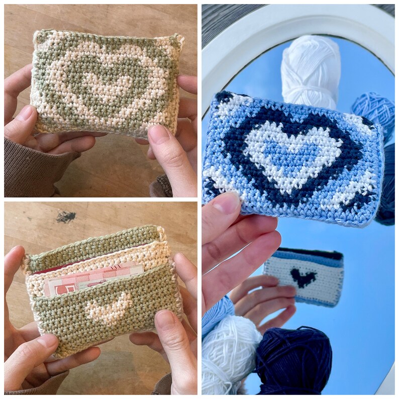 Heart Me Cardholder Crochet Pattern Easy Crochet Crochet - Etsy