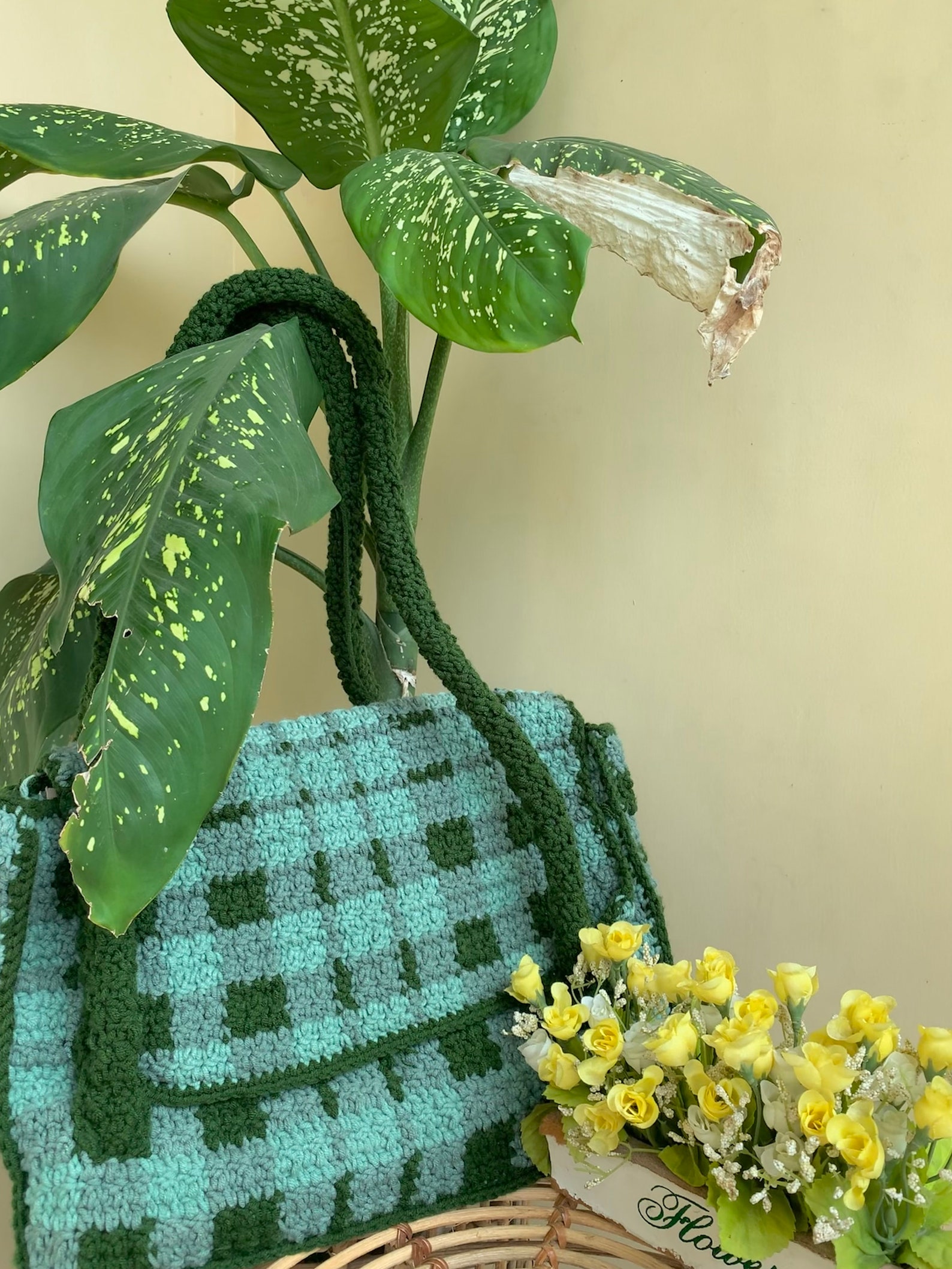 Crochet Bag Pattern | Amara Bag Crochet Pattern / Plaid Shoulder Bag - Etsy