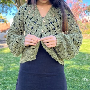 Gemma Cardigan Crochet Pattern (english)| Intermediate Pattern - Etsy