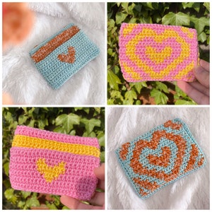 Heart Me Cardholder Crochet Pattern \ Easy Crochet | Crochet Wallet ...