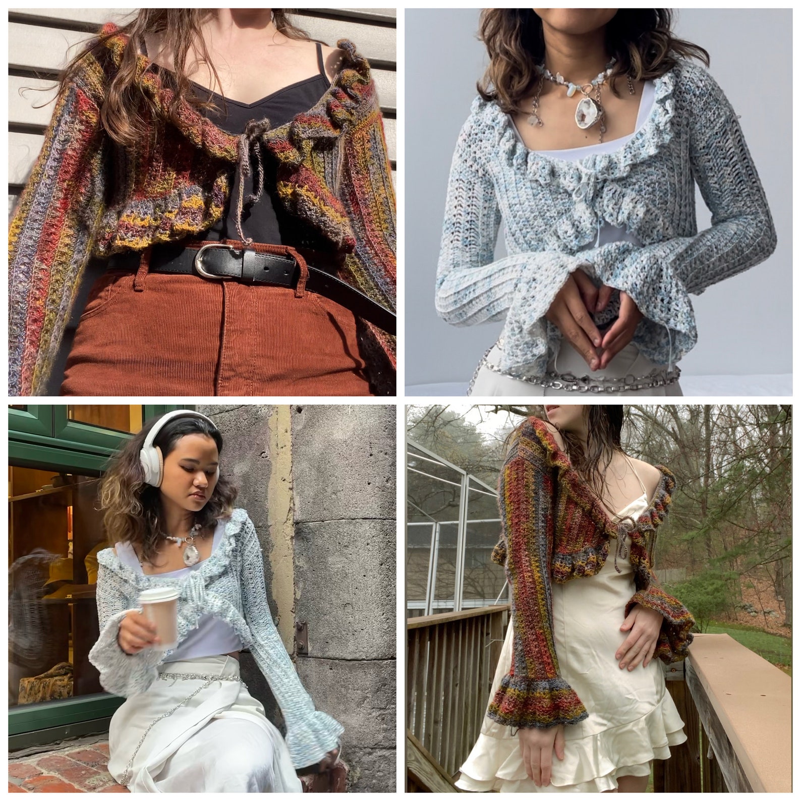 Lacey Dream Cardigan Crochet Pattern Intermadiate/ Size Inclusive ...