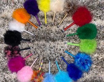 Fuzzy Pen - Etsy