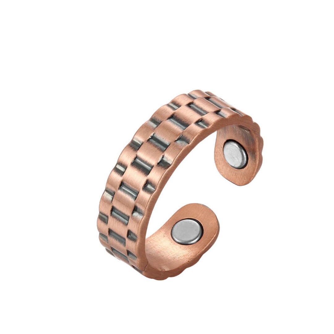 Magnetic Pure Copper Adjustable Ring With 2 High Quality Magnet ...