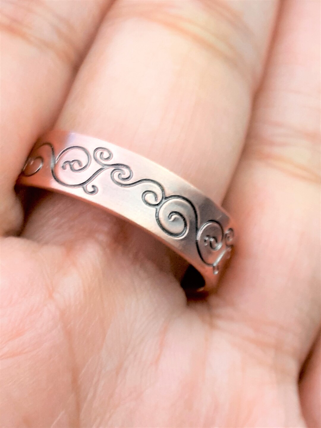 Magnetic Pure Copper Adjustable Ring With 2 High Quality - Etsy