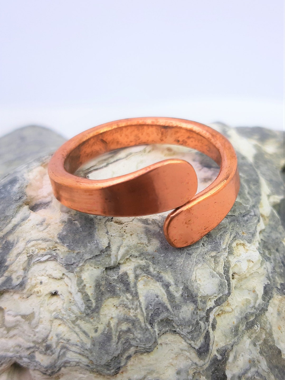 Solid Pure Copper Adjustable Ringhandmadefree UK - Etsy