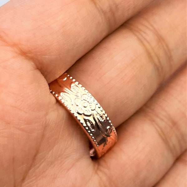 Silver Copper Ring - Etsy