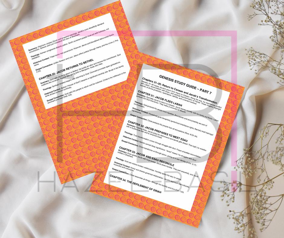 Genesis in Depth Breakdown-bible Made Easy-bible Breakdown-study Guide ...