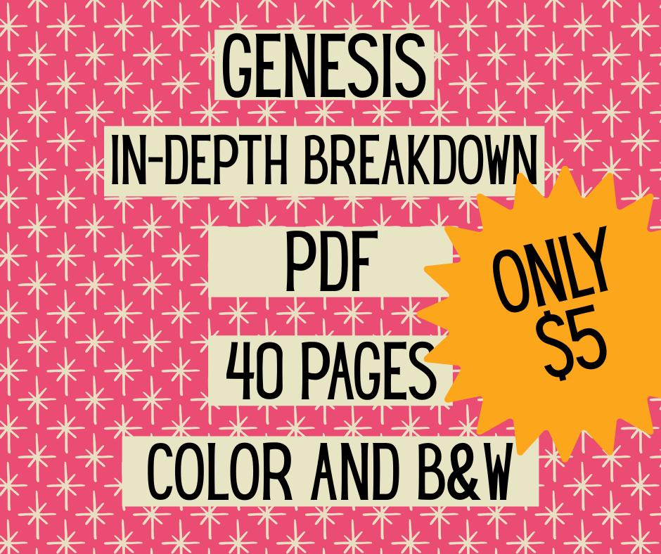 Genesis in Depth Breakdown-bible Made Easy-bible Breakdown-study Guide ...