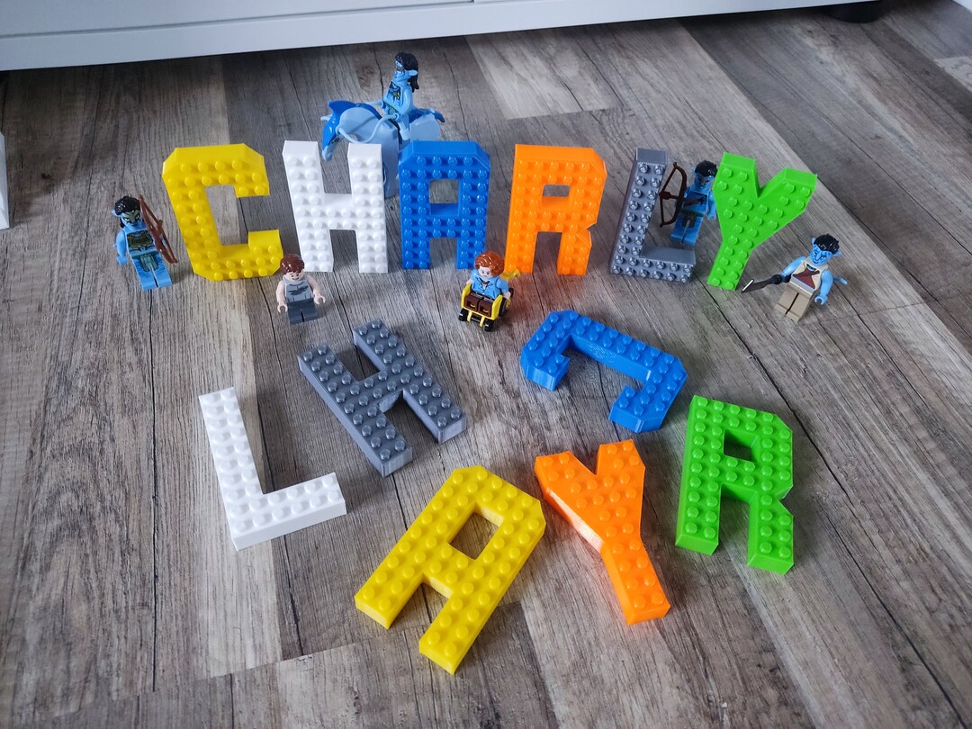 Building Blocks Fan Letters Name Personalized - Etsy