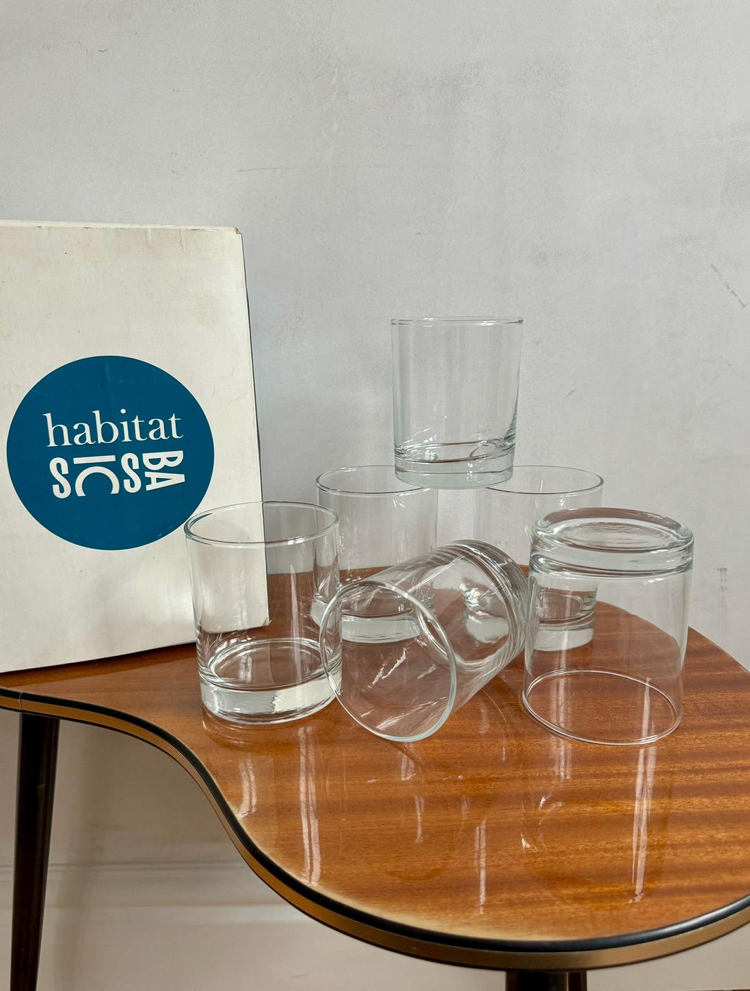 Habitat Classic Glass Goblets X6 Basic Tumblers in Original Box - Etsy