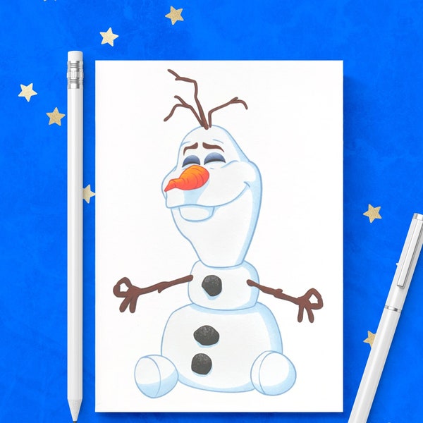 Olaf Card - Etsy