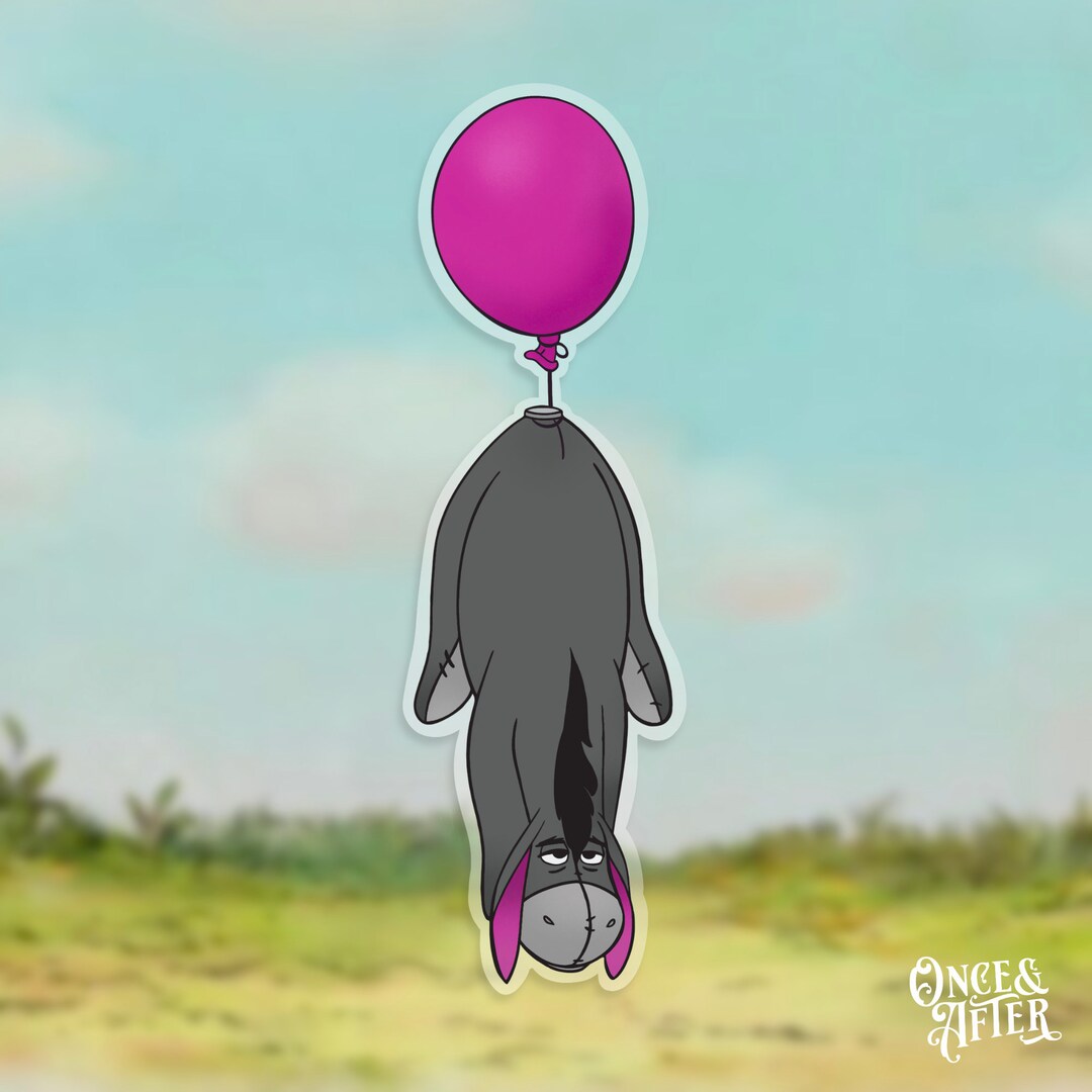 Eeyore Sticker Winnie the Pooh | Hand-drawn Disney Vinyl Decal ...