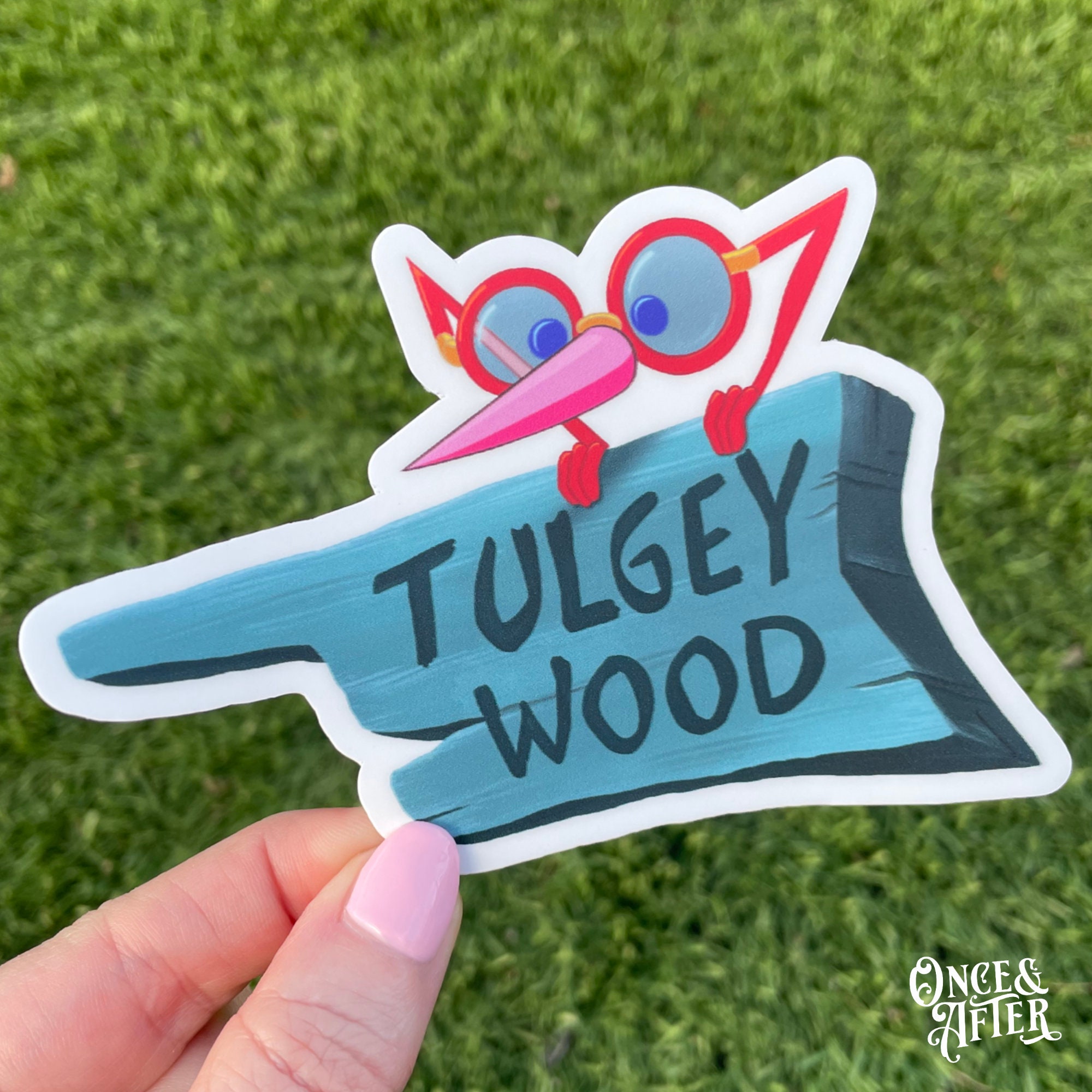 Wonderland Tulgey Wood Sticker Eyeglasses Curious Creature - Etsy