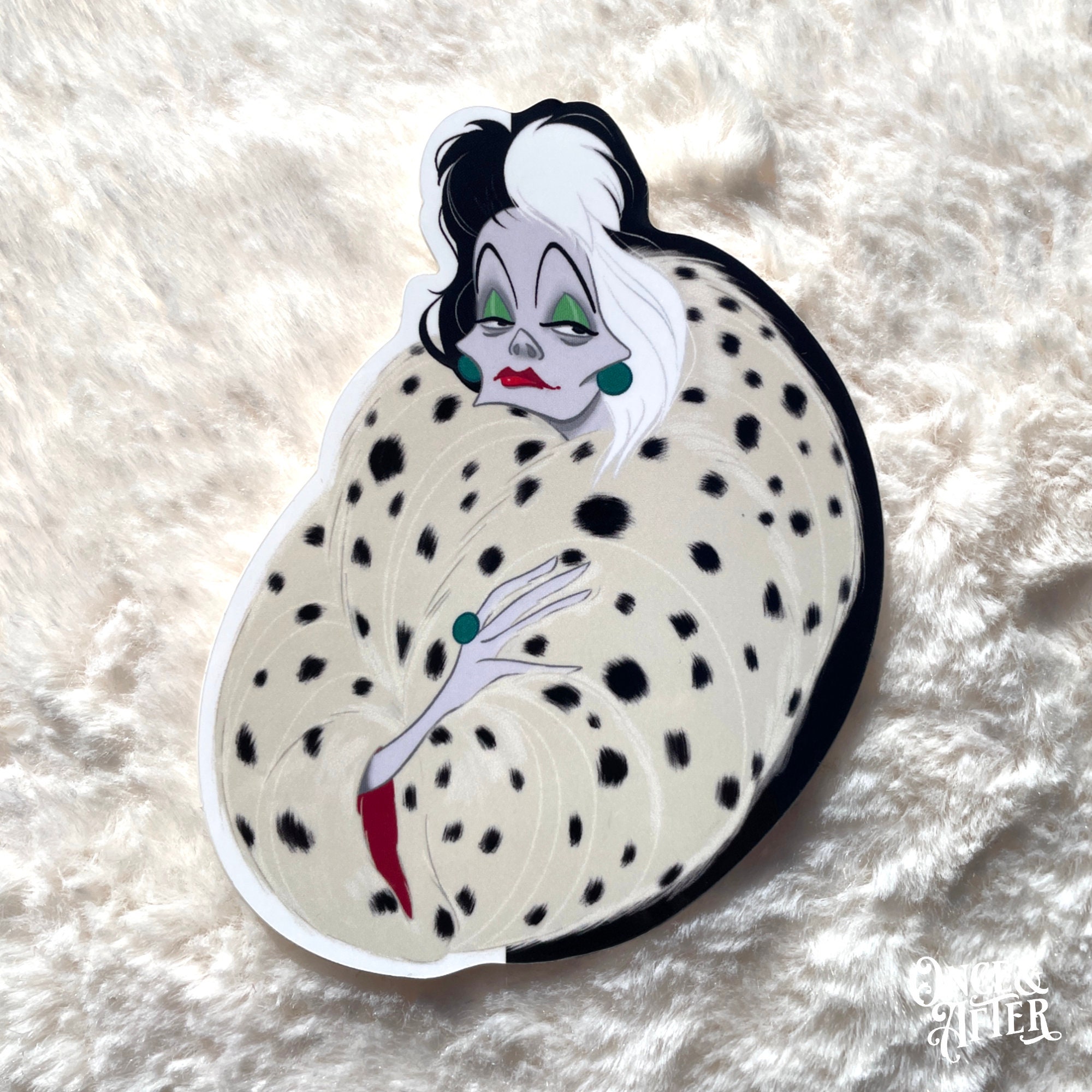 Cruella Sticker | Waterproof Vinyl Decal | Disney Villain | 101 ...