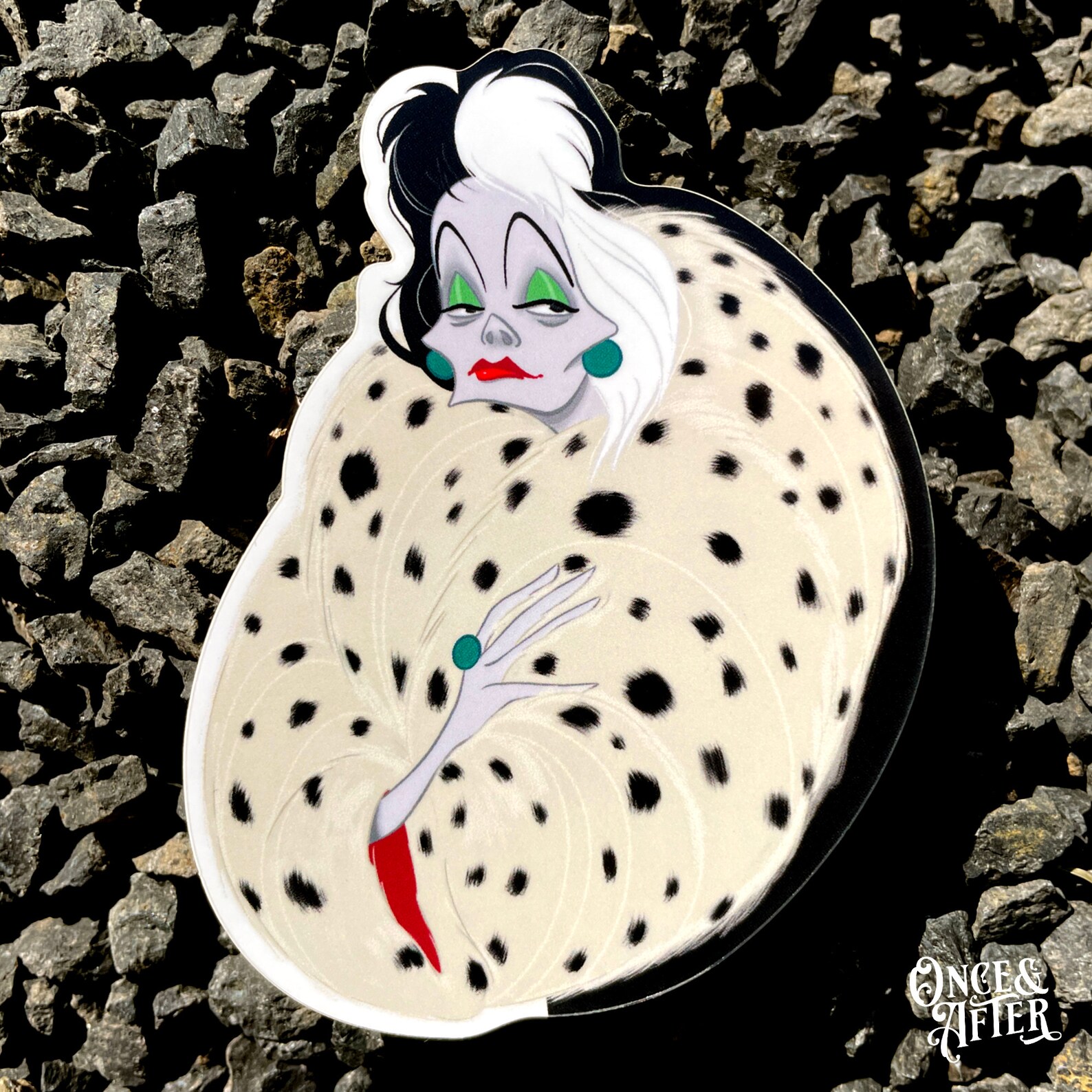 Cruella Sticker | Waterproof Vinyl Decal | Disney Villain | 101 ...