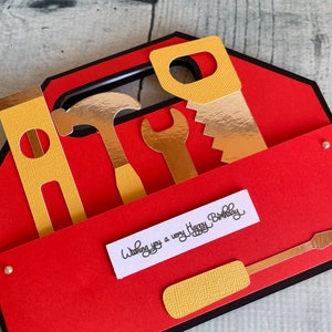 Tool Box Birthday Card ,mechanics Birthday Card, Tool Box Card, Tool ...