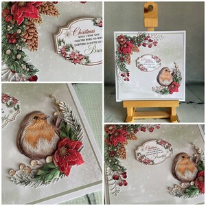 Robin Christmas Card 3d Christmas Card Robin Christmas Card Christmas ...