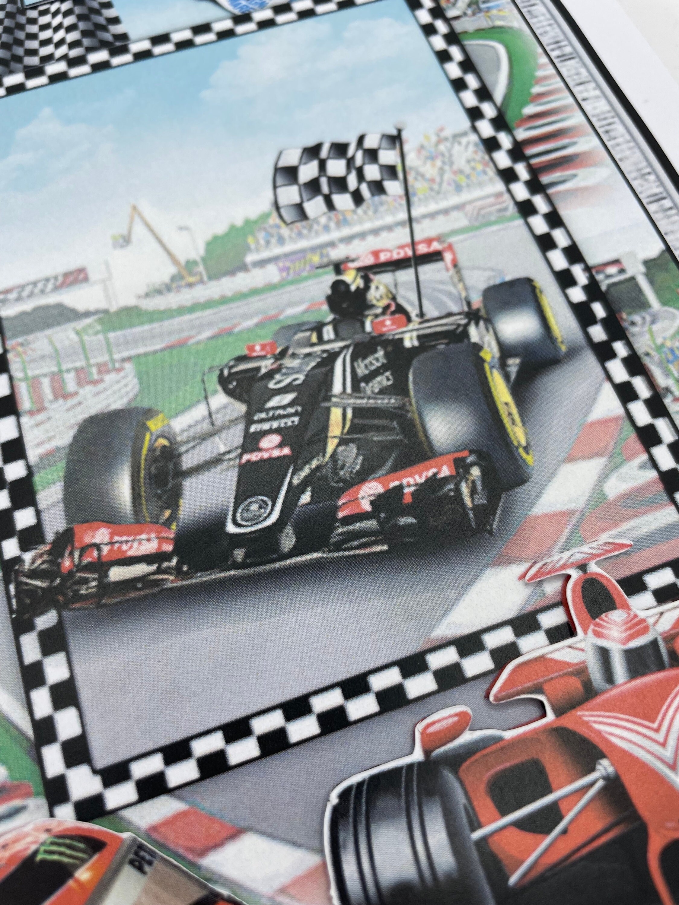 Racing Car Birthday Card Any Age Card Mens Birthday Card - Etsy