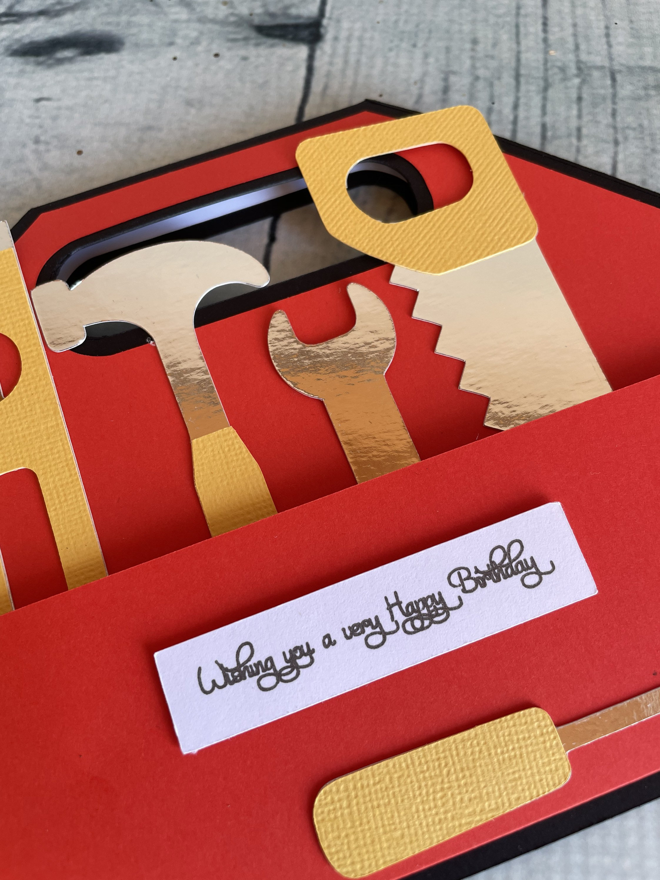 Tool Box Birthday Card ,mechanics Birthday Card, Tool Box Card, Tool ...