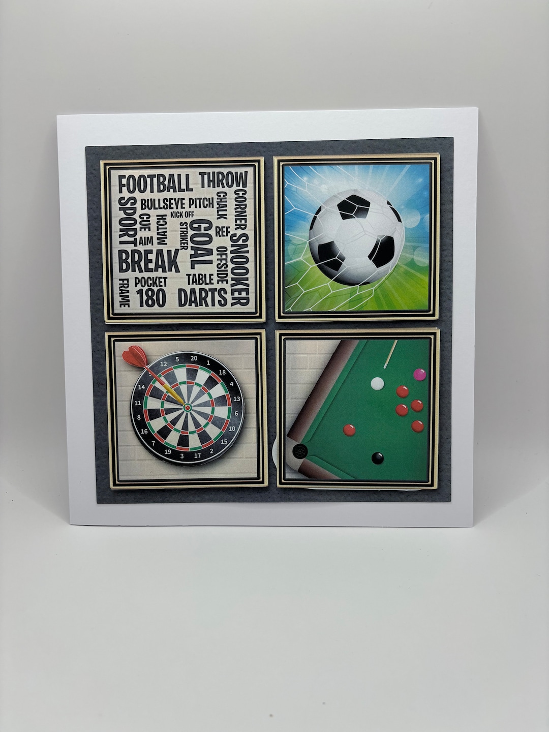Sports Birthday Card, Any Age Card, Boys Birthday Card, Snooker ...