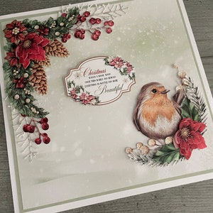 Robin Christmas Card 3d Christmas Card Robin Christmas Card Christmas ...