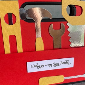 Tool Box Birthday Card ,mechanics Birthday Card, Tool Box Card, Tool ...