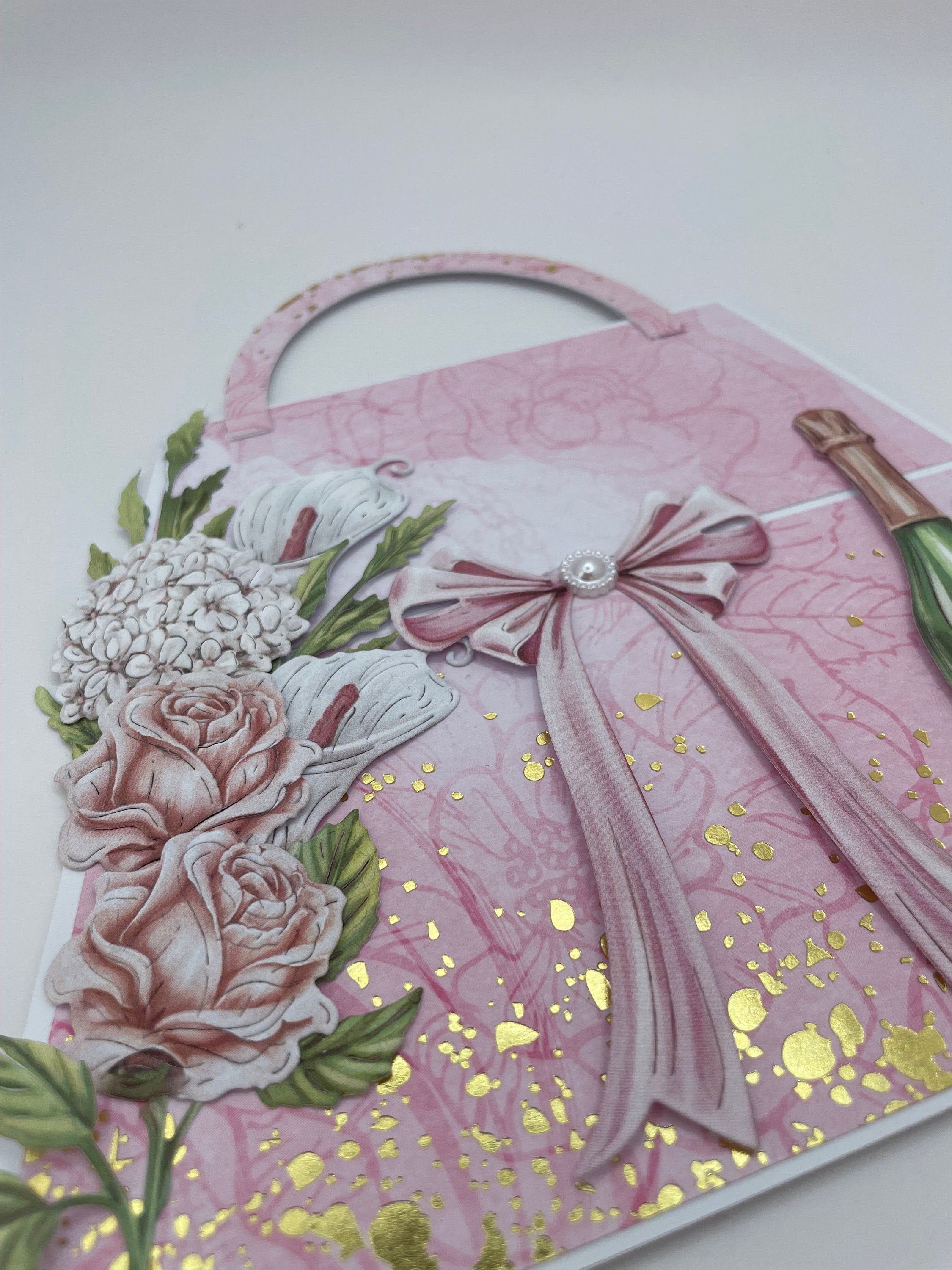 Ladies Handbag Birthday Card, Any Age Card, Handbag Shaped Card, Love ...