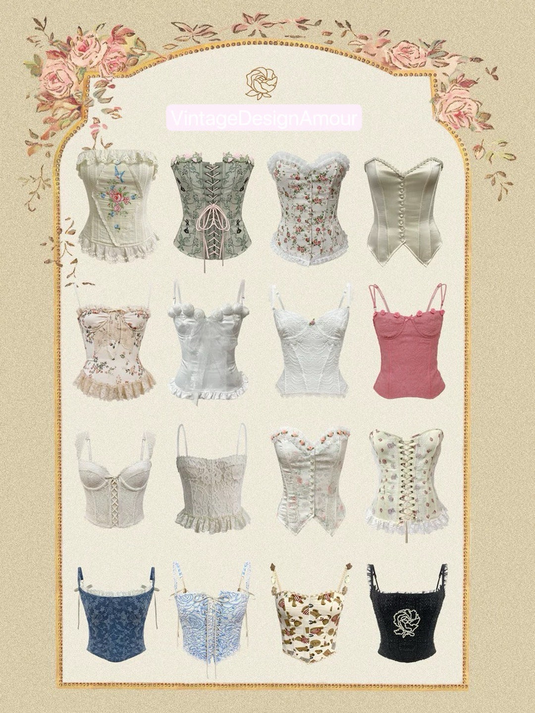 Collection De Corsets Français - Etsy