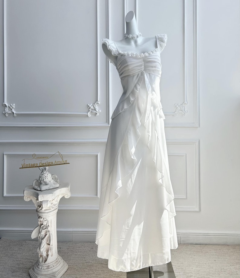 Handmade Ivory Wedding Reception Dress - Etsy New Zealand